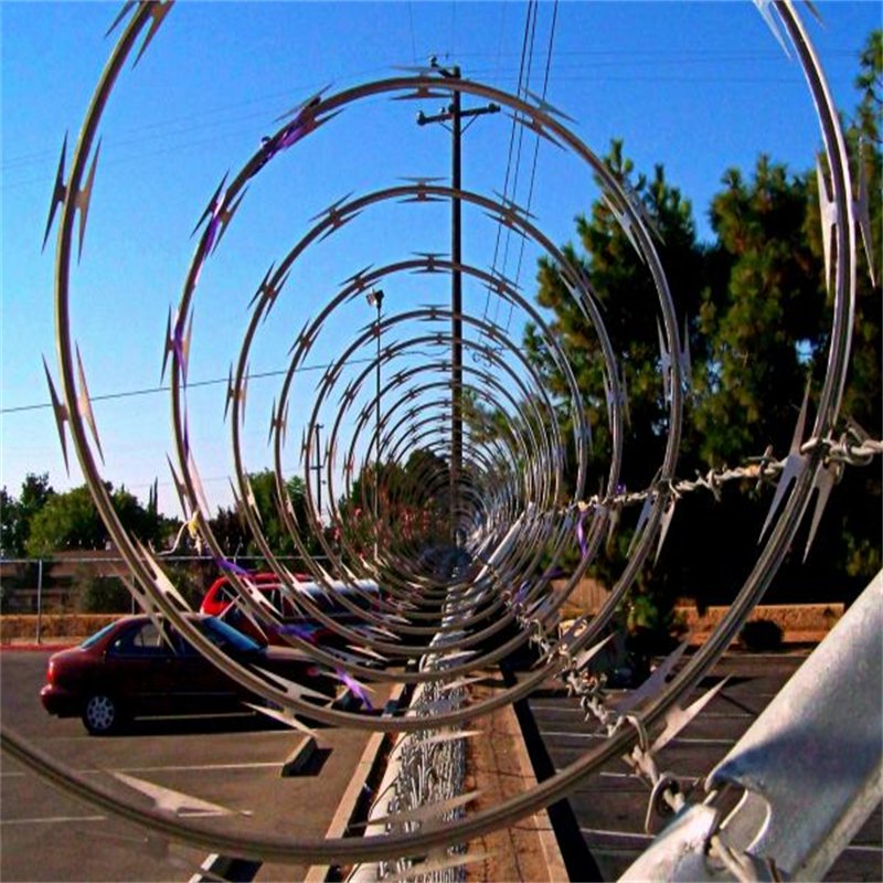 Single Loop Spiral Razor Wire: Flexible and Cost-Effective