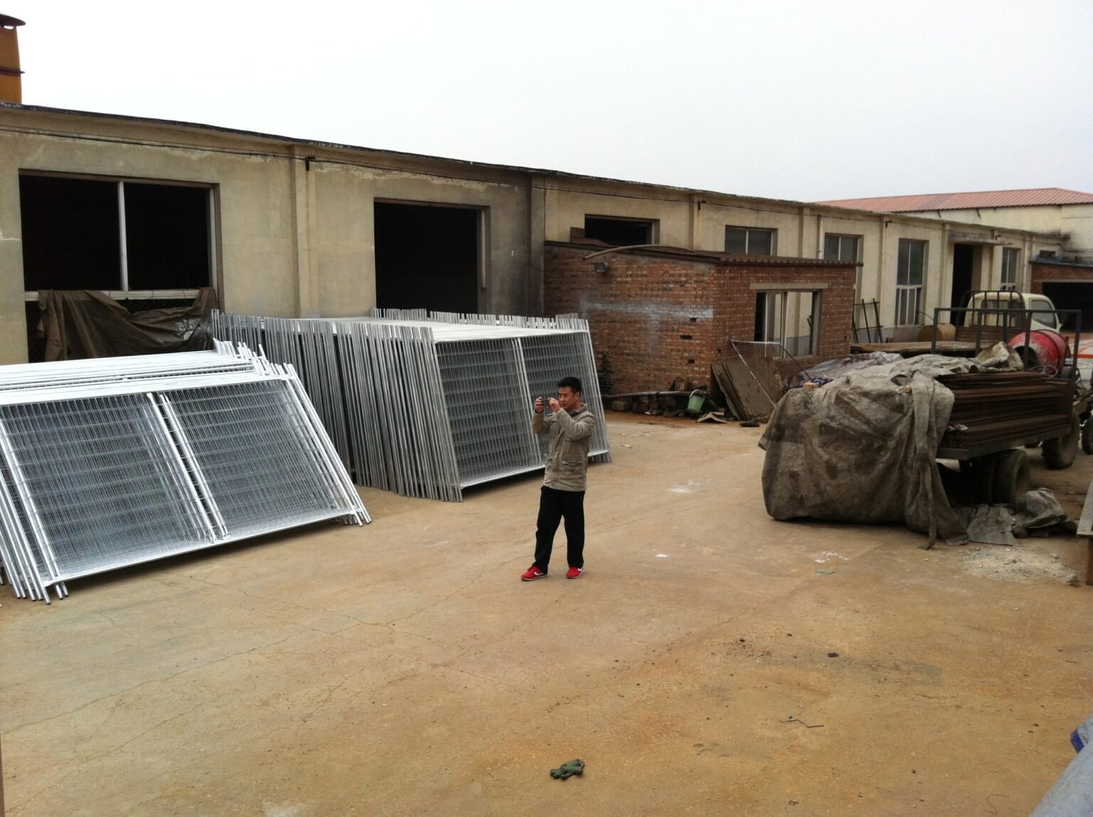 Steel Matting Fence Design